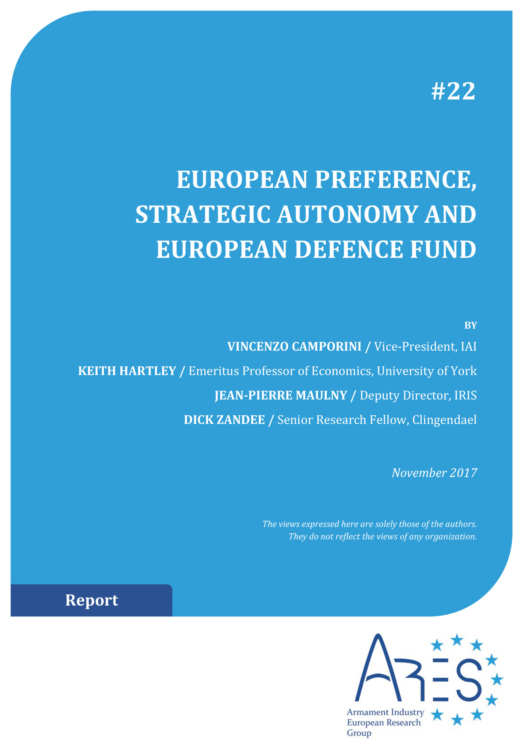 European Preference, Strategic Autonomy and the European Defence Fund ...