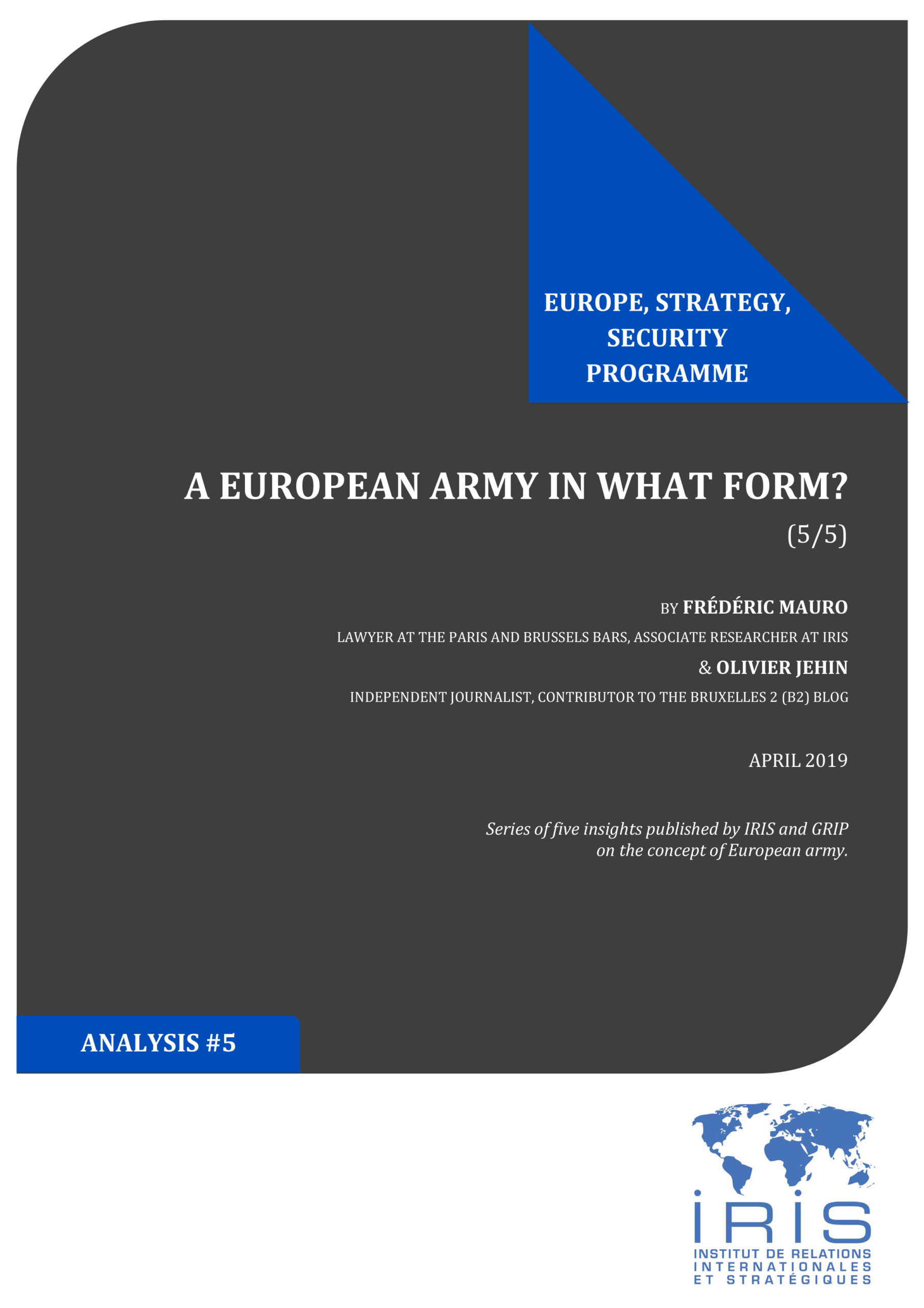 A European Army in what form? (5/5) - IRIS