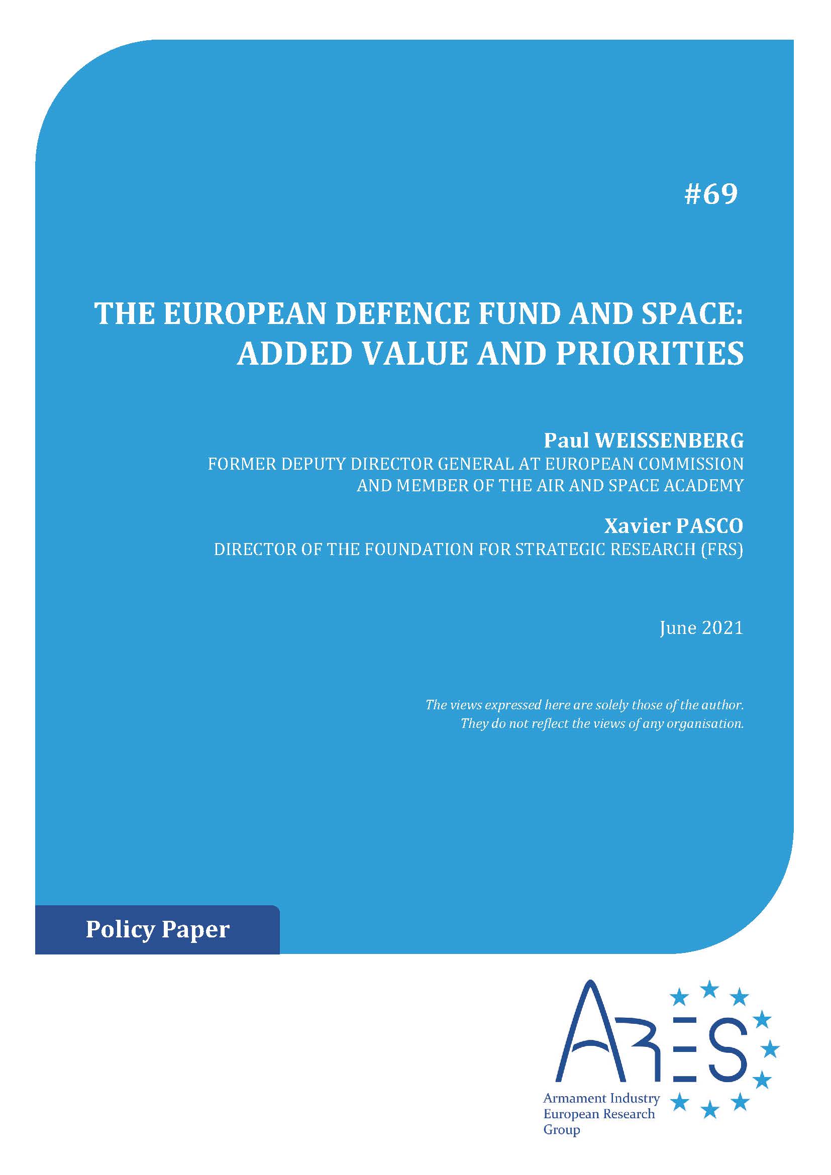 The European Defence Fund and Space: Added Values and Priorities - IRIS