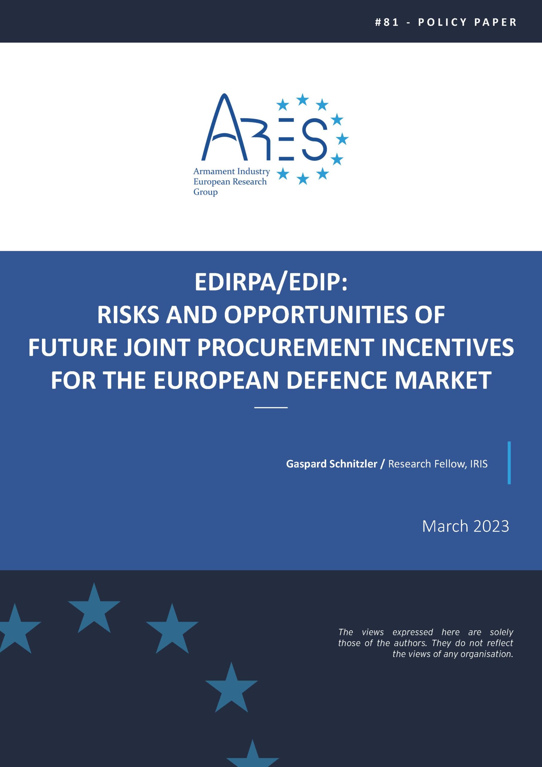 EDIRPA/EDIP: Risks and Opportunities of Future Joint Procurement ...