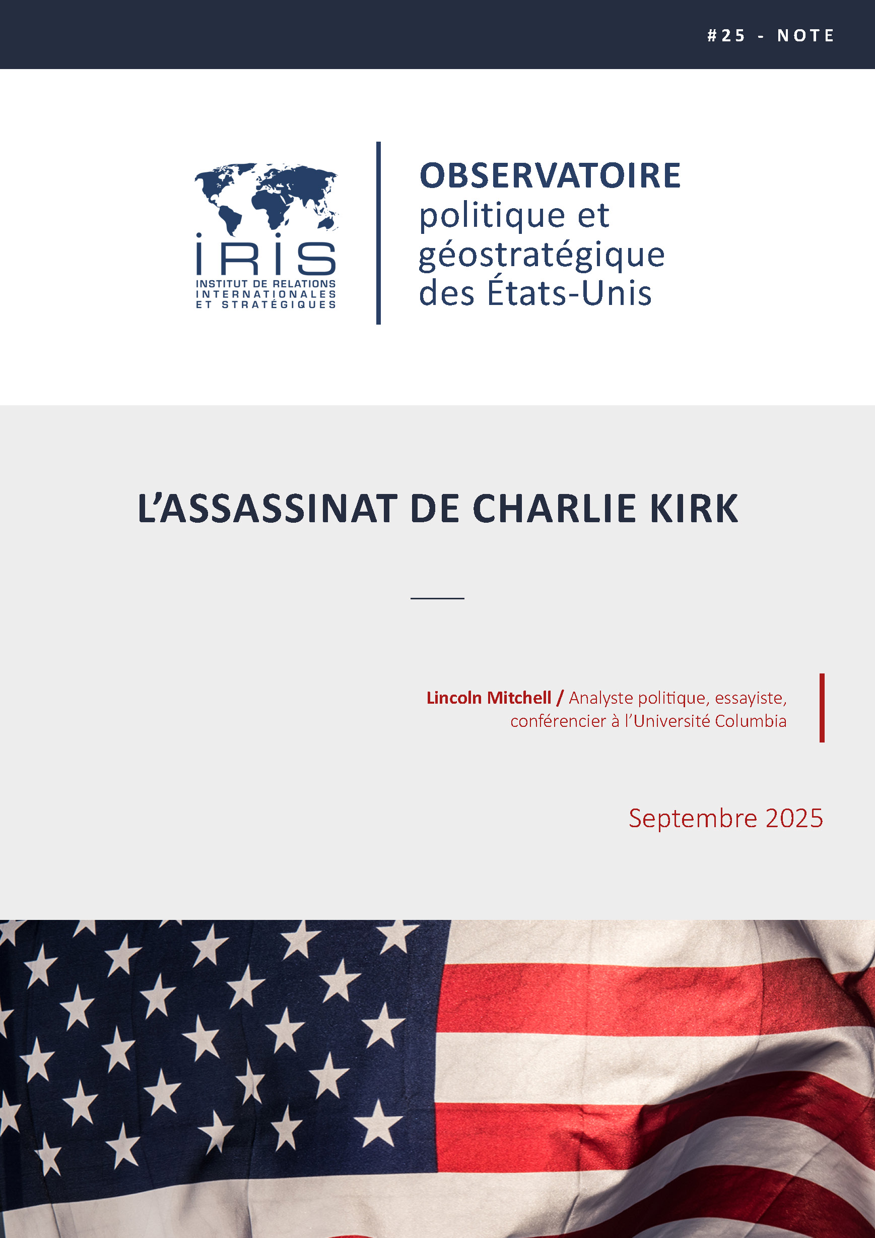 L'Assassinat de Charlie Kirk - IRIS